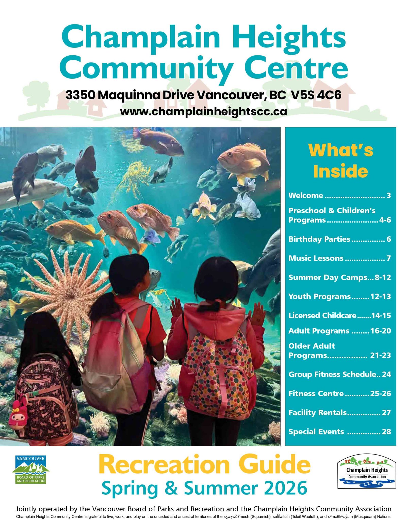 Spring & Summer 2026 Recreation Guide Now Online • Champlain Heights ...